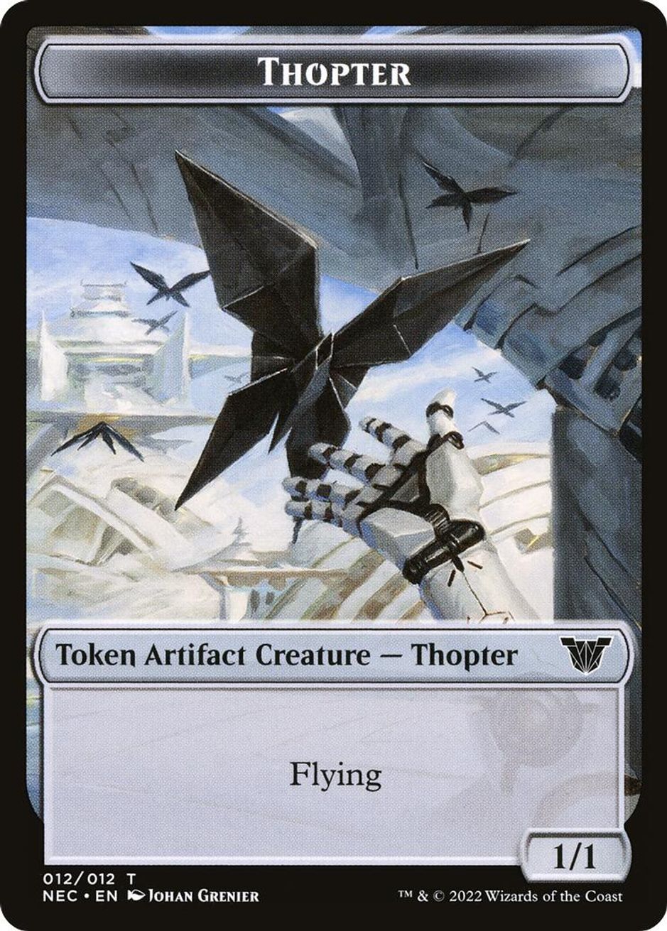 Thopter // Spirit Double-sided Token - Commander: Kamigawa: Neon ...