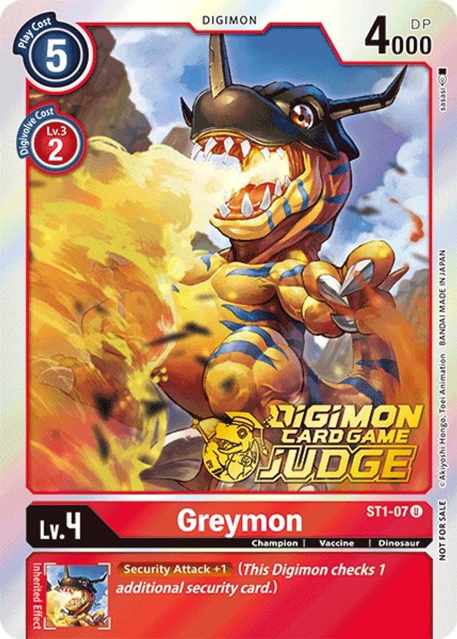 Greymon (Judge Pack 1) - Starter Deck 01: Gaia Red - Digimon Card Game