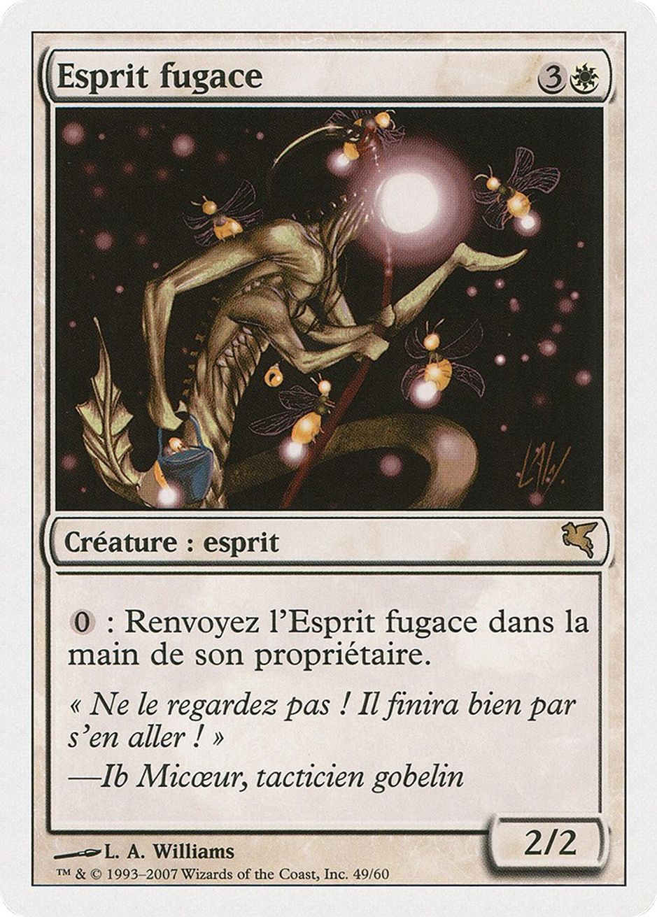 Blinking Spirit (French) - "Esprit fugace" - Magic Encyclopedia 2005 ...