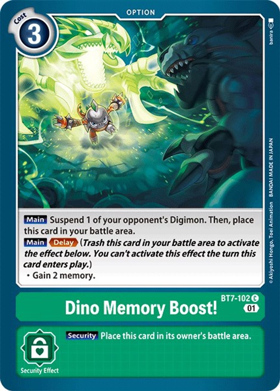 Dino Memory Boost! - Next Adventure - Digimon Card Game