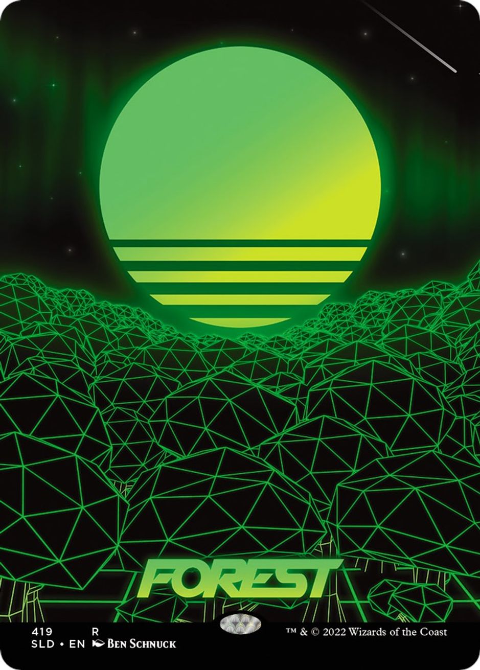 Forest (419) - Secret Lair Drop Series - Magic: The Gathering