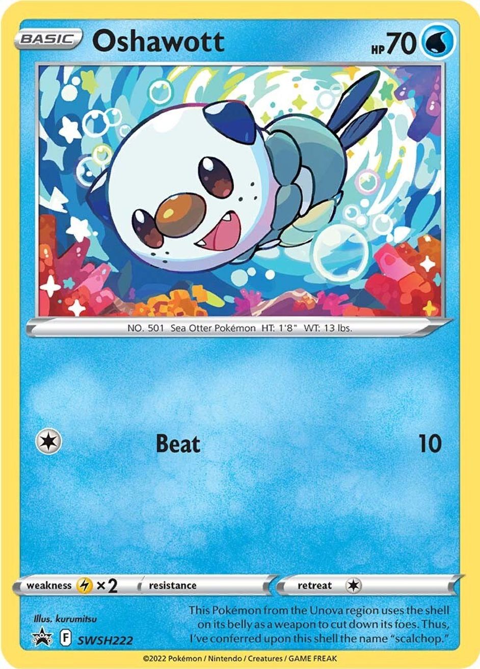 Oshawott - SWSH222 - SWSH: Sword & Shield Promo Cards - Pokemon