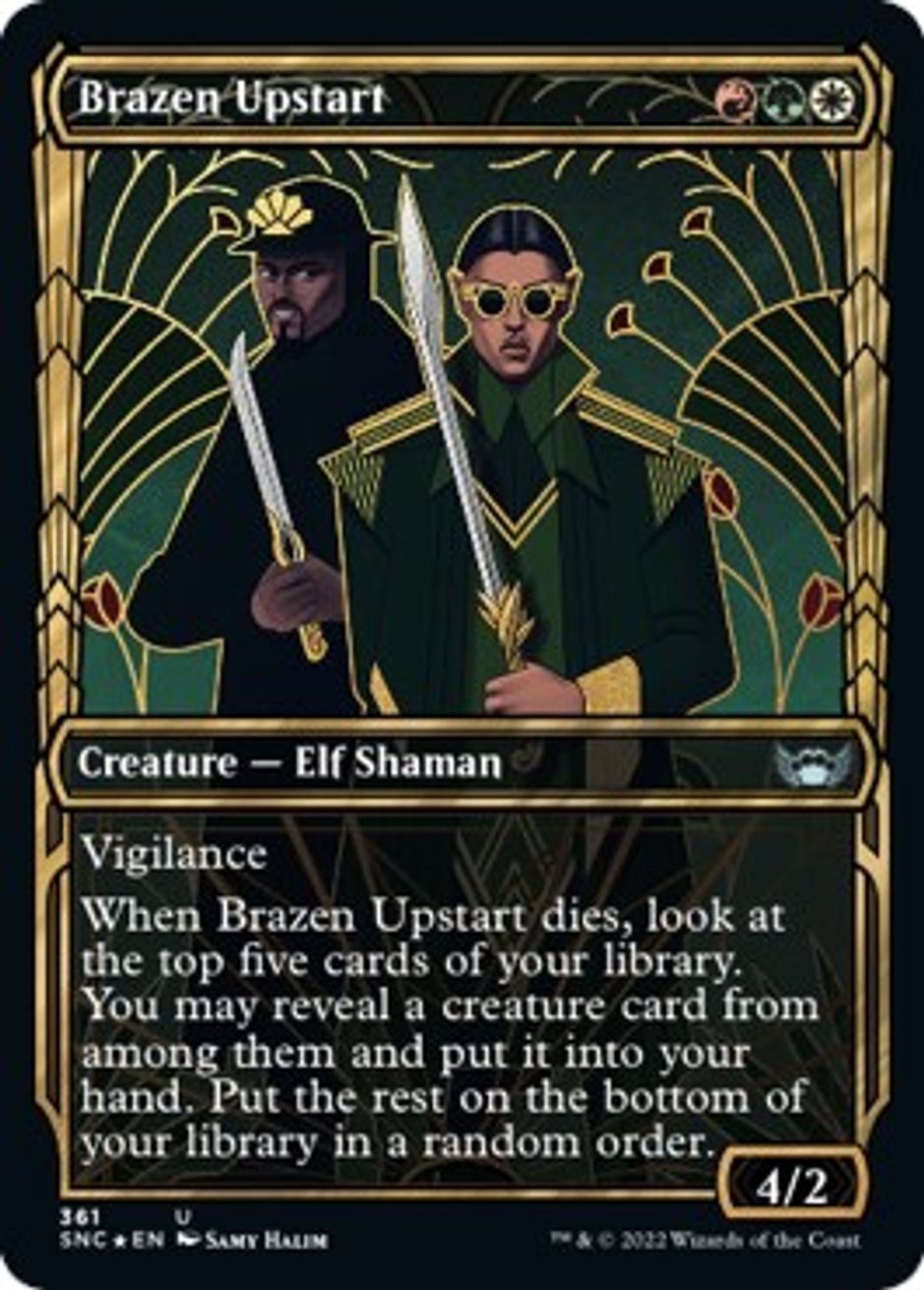 Brazen Upstart (Gilded Foil) - Streets of New Capenna - Magic: The ...