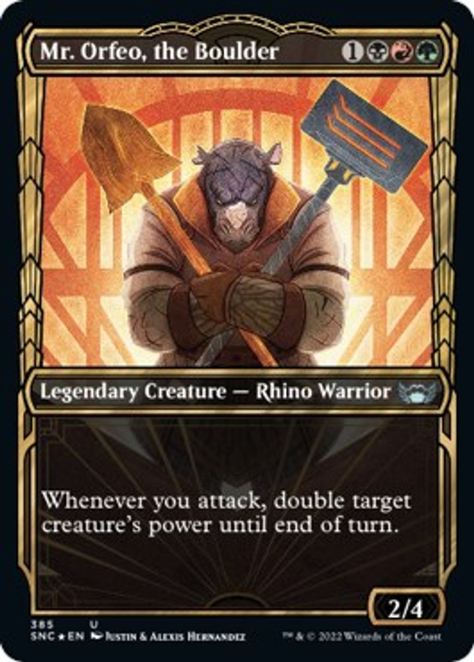 Mr. Orfeo, the Boulder (Gilded Foil) - Streets of New Capenna - Magic ...