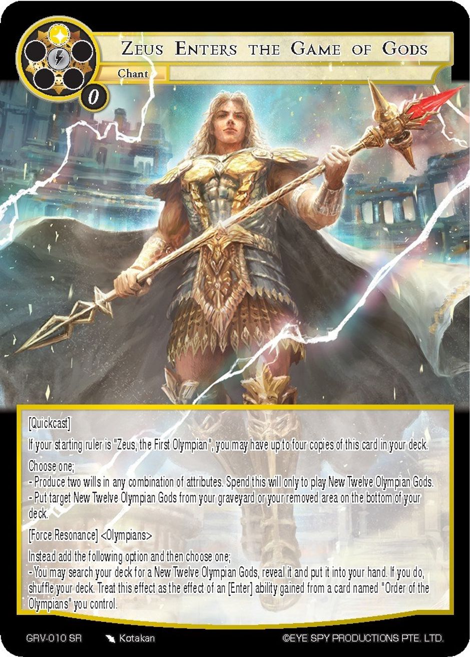 Zeus Enters the Game of Gods - Game of Gods: Revolution - Force of Will