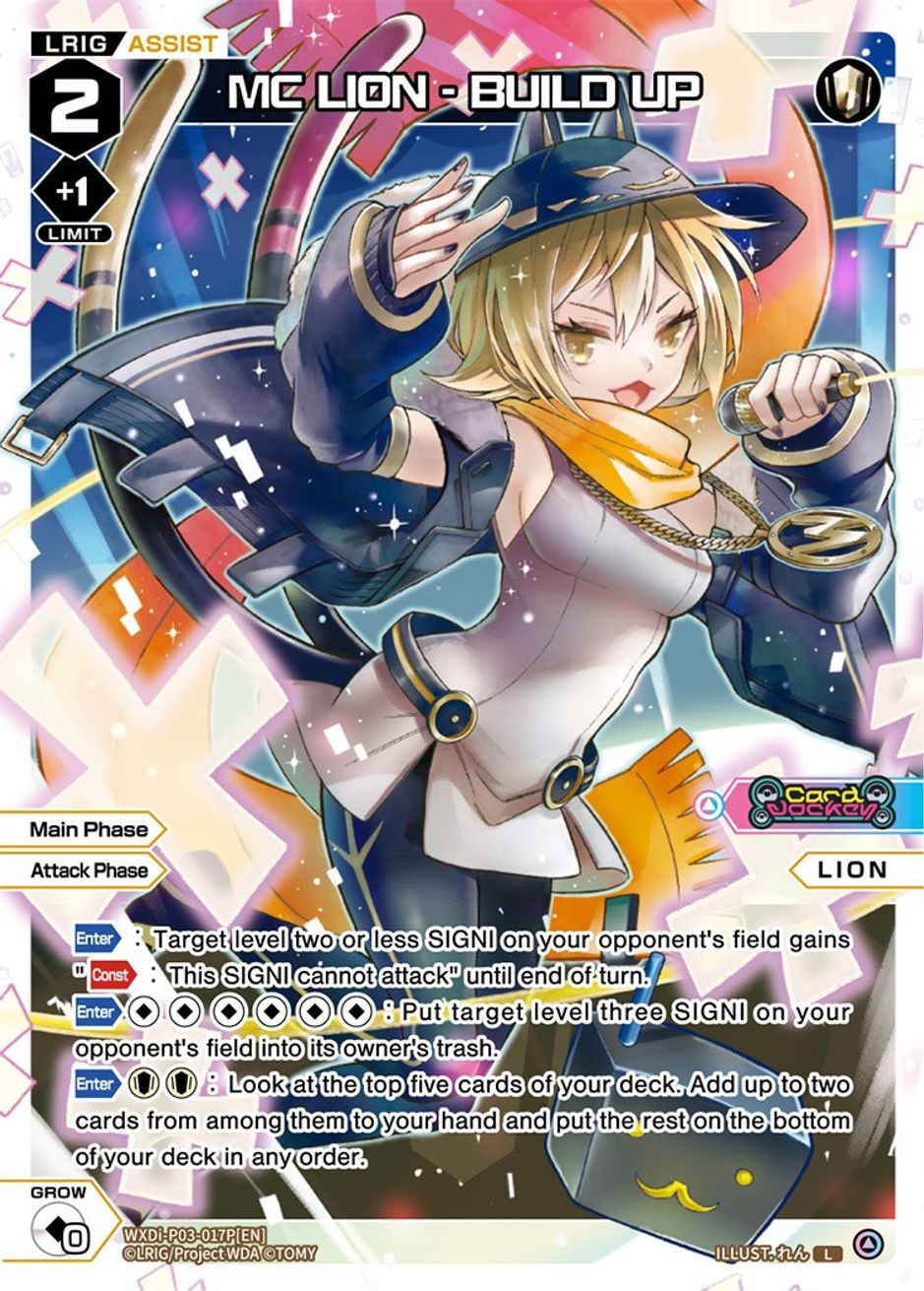 MC LION - BUILD UP (Parallel Foil) - Standup Diva - WIXOSS