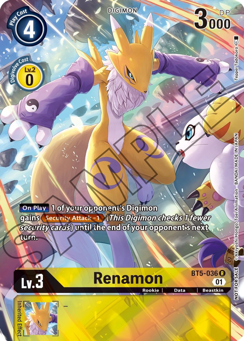 Renamon (Tamer's Card Set 1) - Battle of Omni - Digimon Card Game