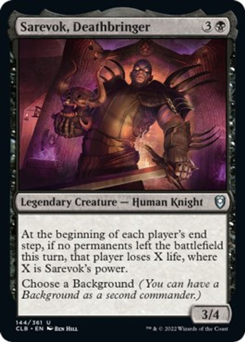 Sarevok, Deathbringer - Commander Legends: Battle for Baldur's Gate ...