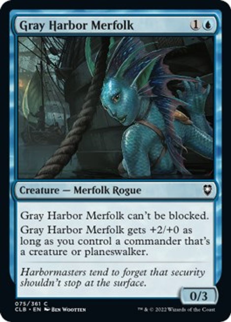 Gray Harbor Merfolk - Commander Legends: Battle for Baldur's Gate ...
