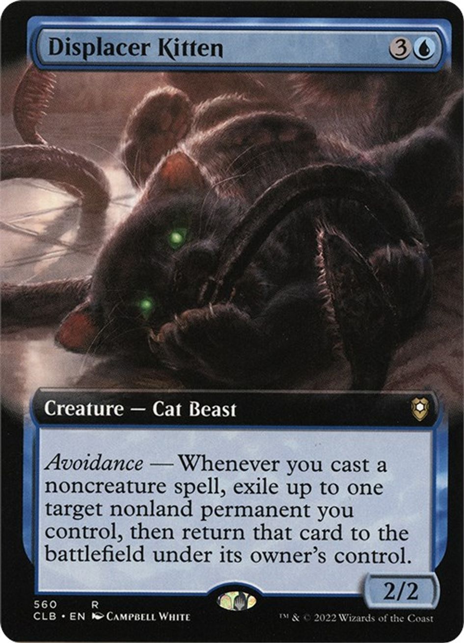 Displacer Kitten (Extended Art) - Commander Legends: Battle for Baldur ...