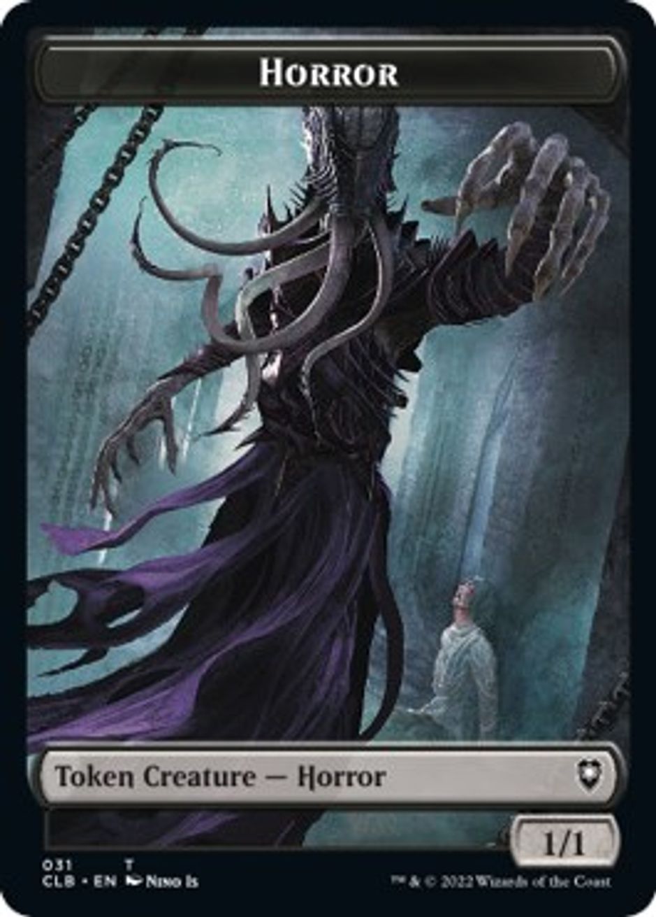 Horror // Centaur Double-sided Token - Commander Legends: Battle for ...