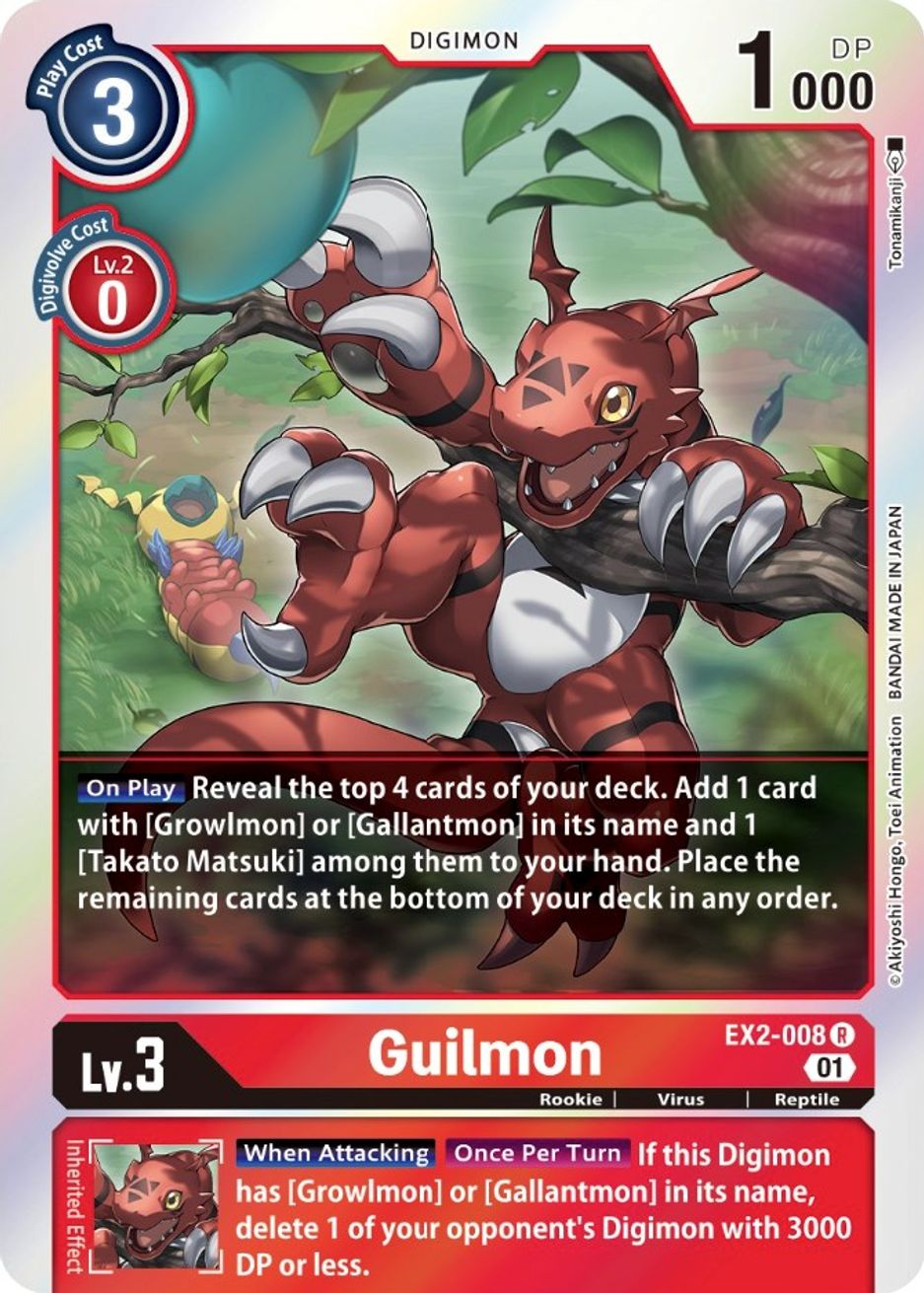 Guilmon - Digital Hazard - Digimon Card Game