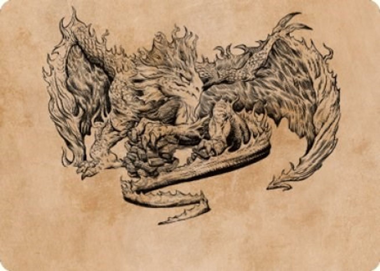 Miirym, Sentinel Wyrm Art Card - Art Series: Commander Legends: Battle ...