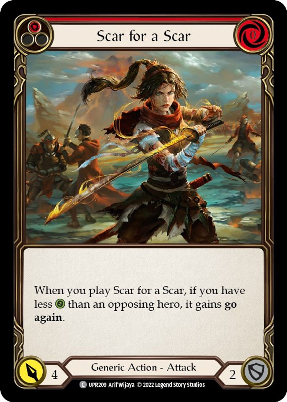 Scar for a Scar (Red) - Uprising - Flesh and Blood TCG