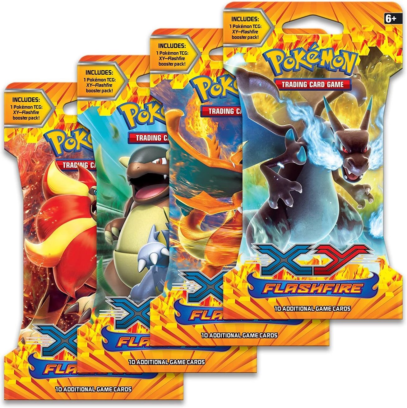 Flashfire Sleeved Booster Pack Art Bundle [Set of 4] - XY - Flashfire ...