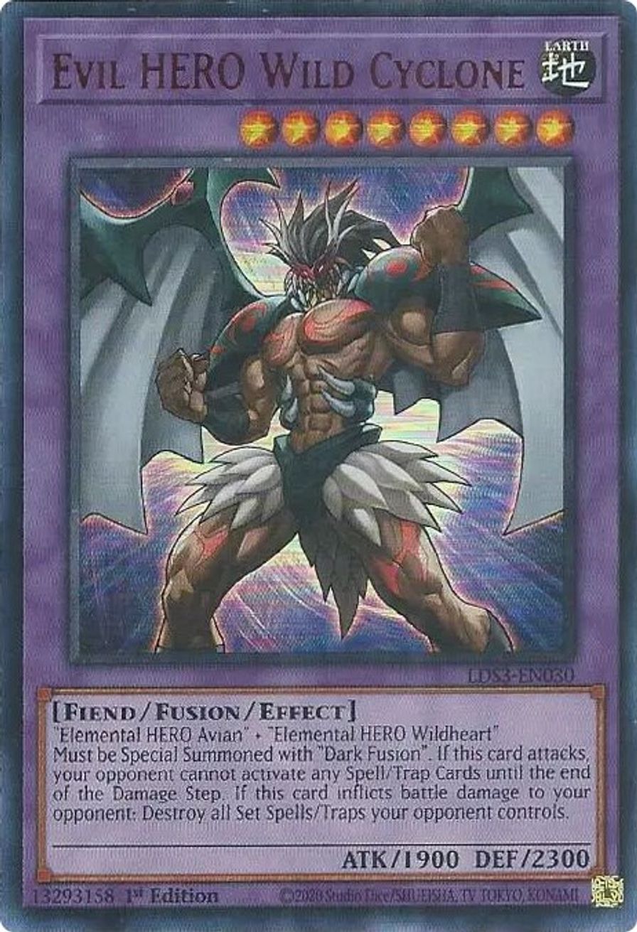 Evil HERO Wild Cyclone (Red) - Legendary Duelists: Season 3 - YuGiOh
