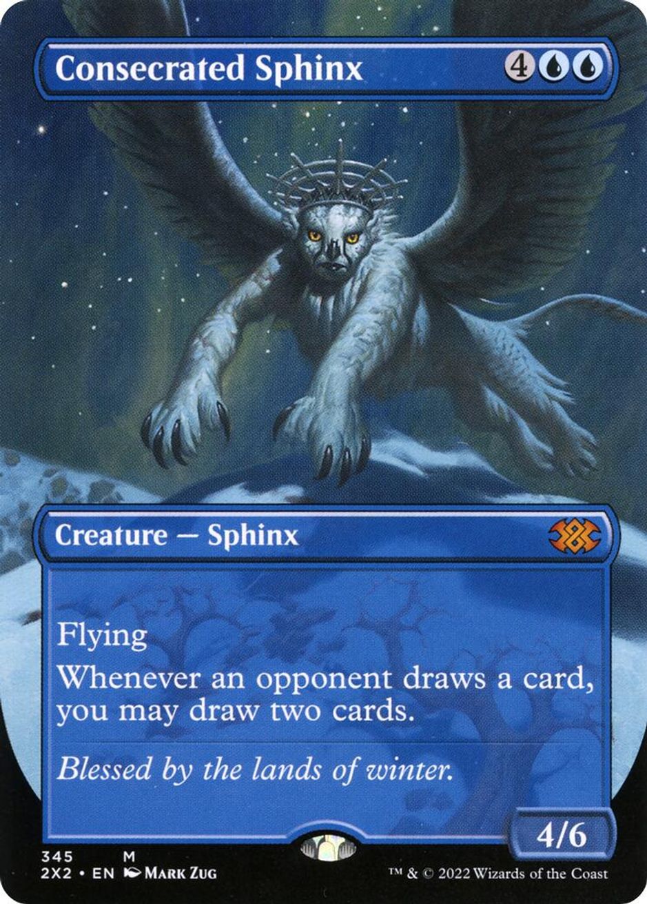 Consecrated Sphinx (Borderless) - Double Masters 2022 - Magic: The Gathering