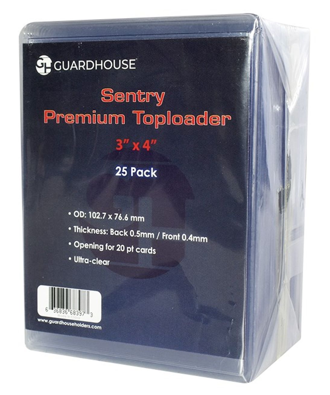Sentry 3" x 4" Premium Toploader (25-Pack) - Guardhouse Toploaders ...