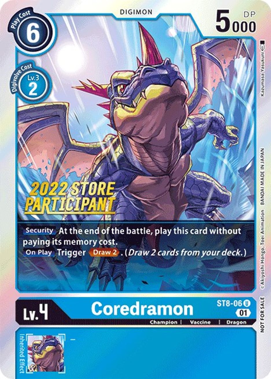 Coredramon (2022 Store Participant) - Starter Deck 08: Ulforce ...