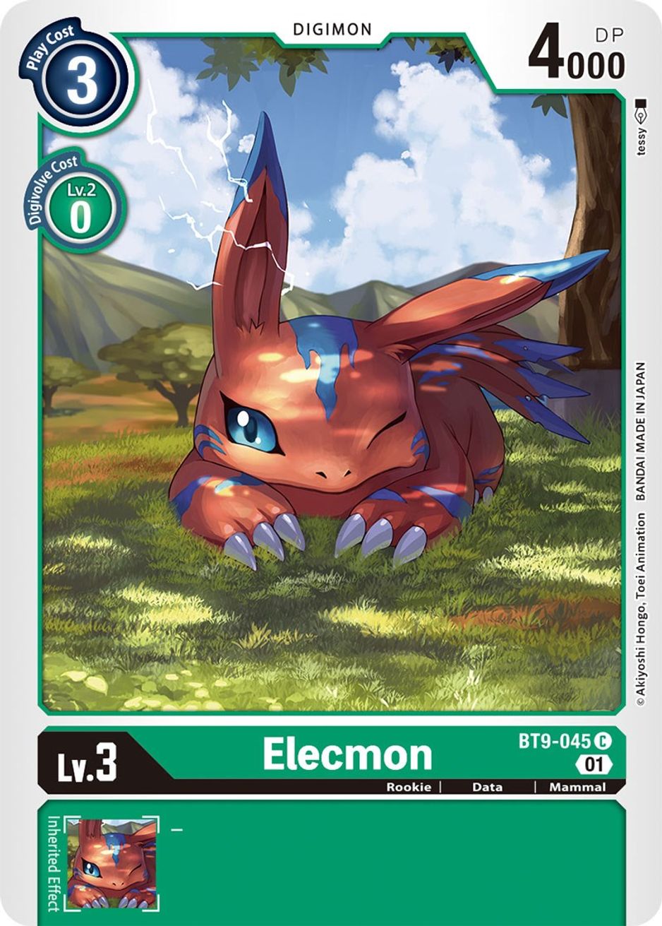 Elecmon - X Record - Digimon Card Game