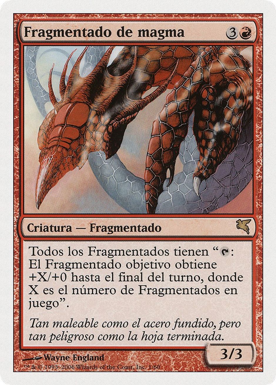 Magma Sliver (Spanish) - "Fragmentado de magma" - Magic Encyclopedia ...