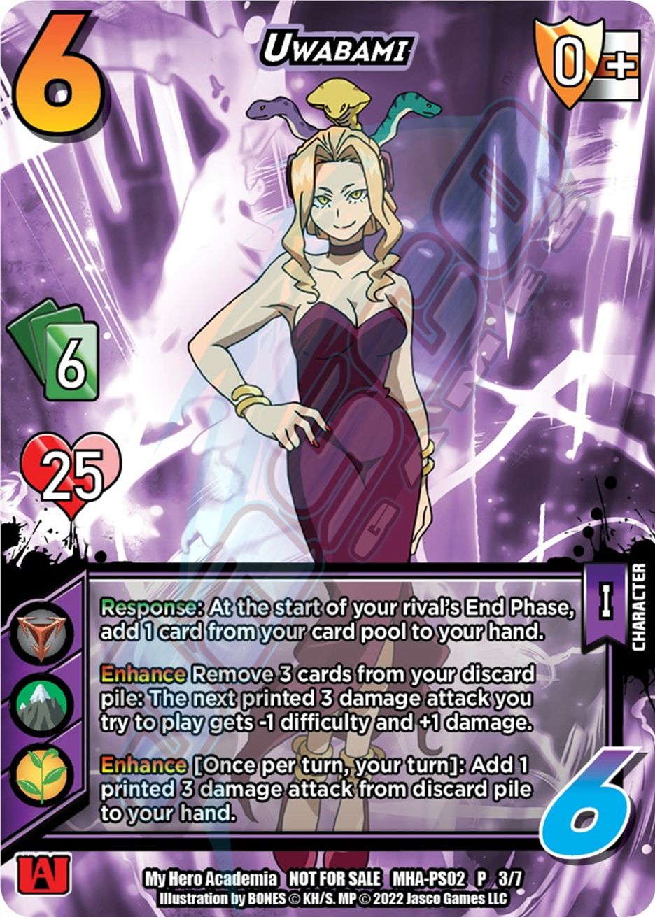 Uwabami (Provisional Showdown 2) - UniVersus: My Hero Academia Promo Cards - UniVersus