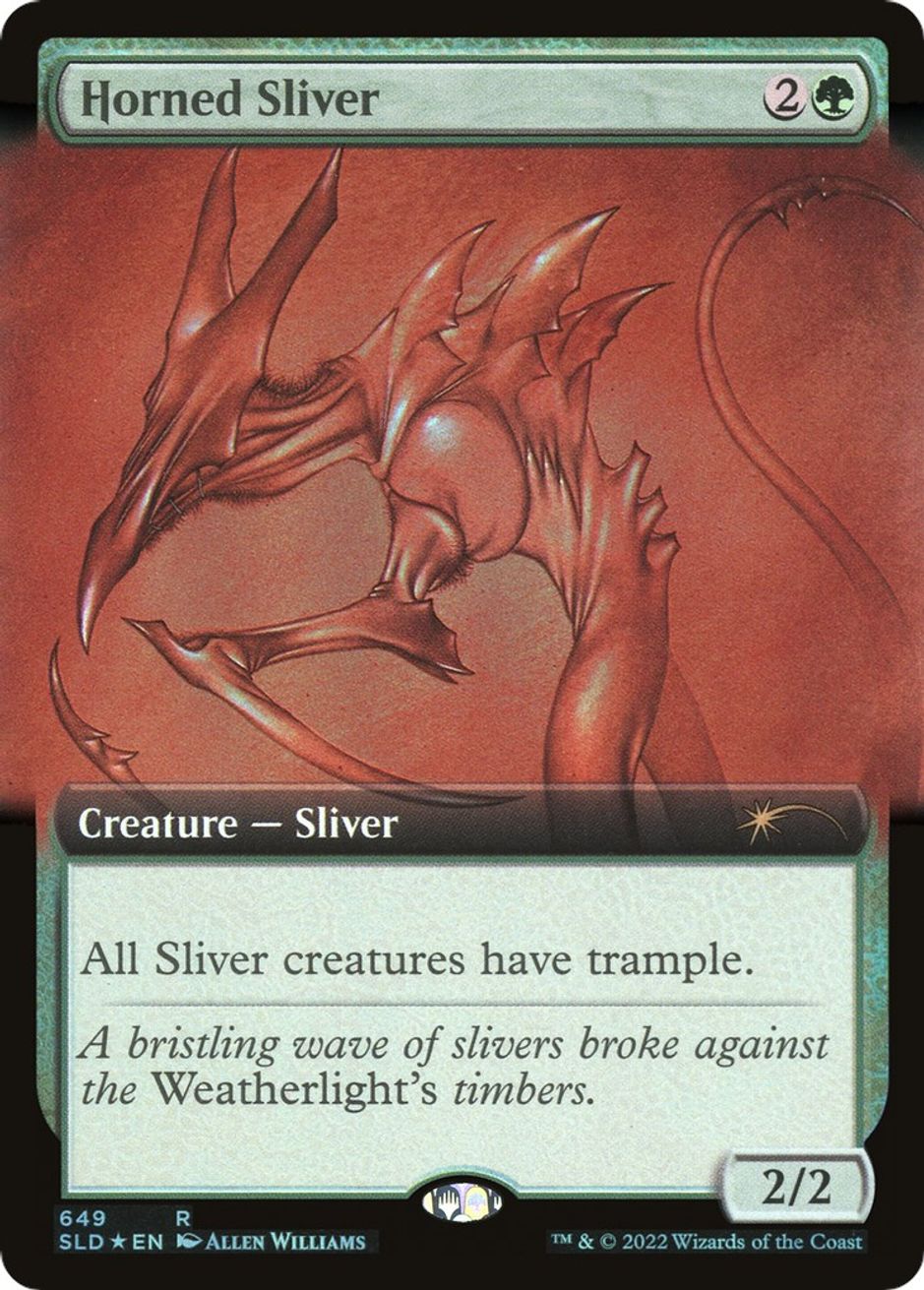 Horned Sliver (Extended Art) - Secret Lair Drop Series - Magic: The ...