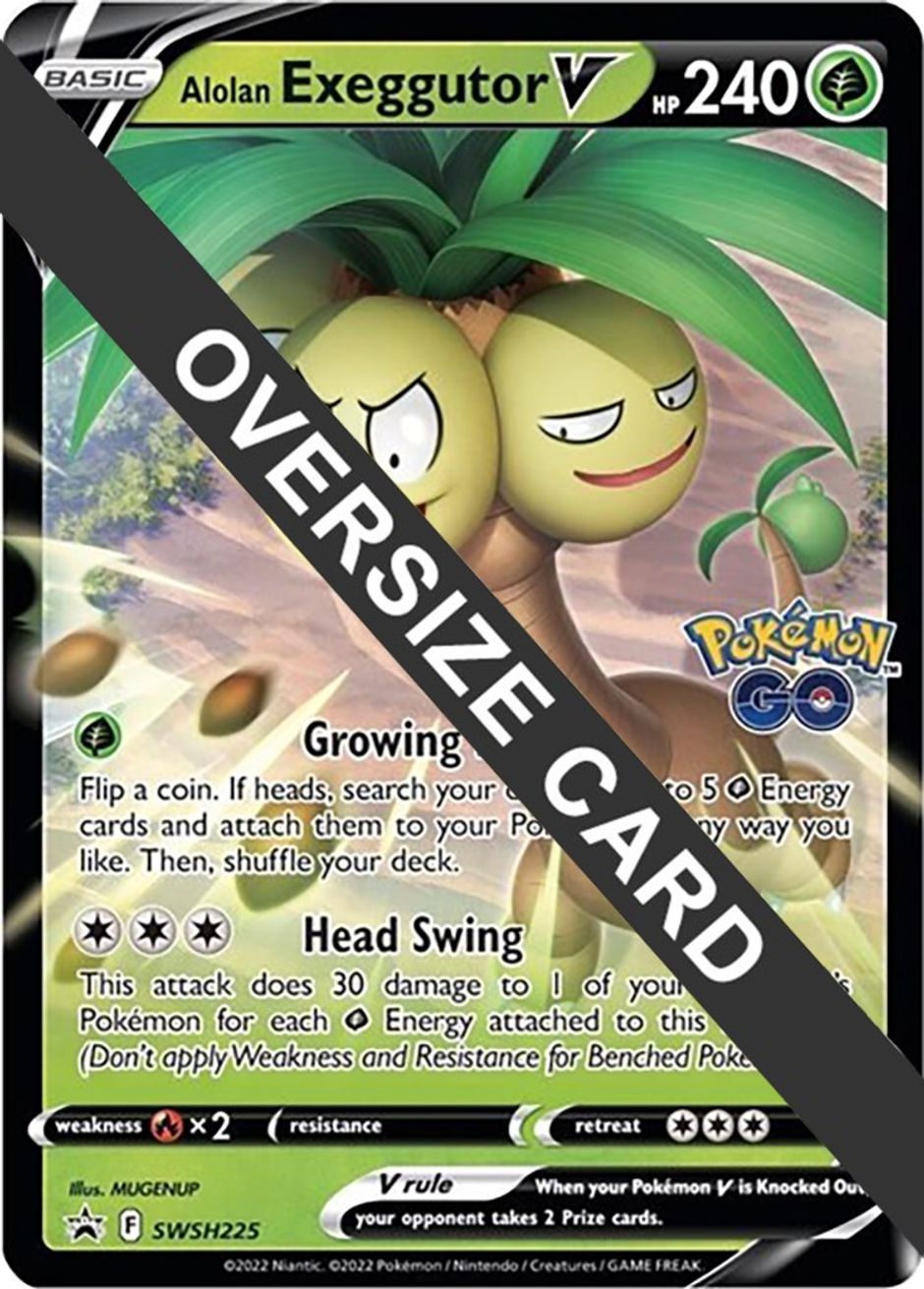 Alolan Exeggutor V - SWSH225 - Jumbo Cards - Pokemon