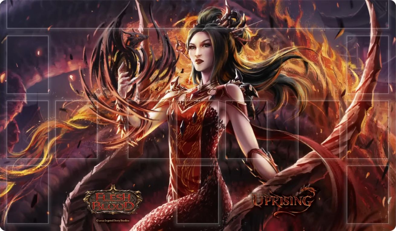 Uprising Playmat - Dromai, Ash Artist - Alpha Investments - Flesh and ...