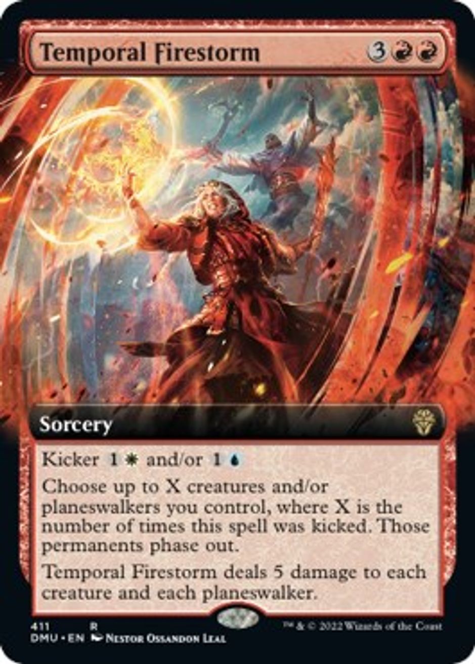 Temporal Firestorm (Extended Art) - Dominaria United - Magic: The Gathering