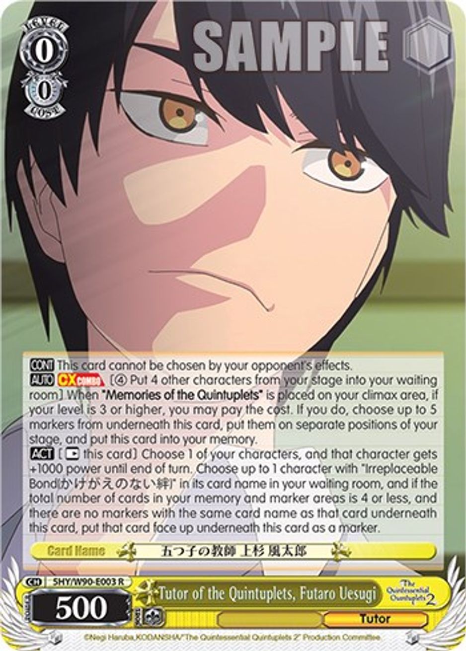 Tutor of the Quintuplets, Futaro Uesugi - The Quintessential ...