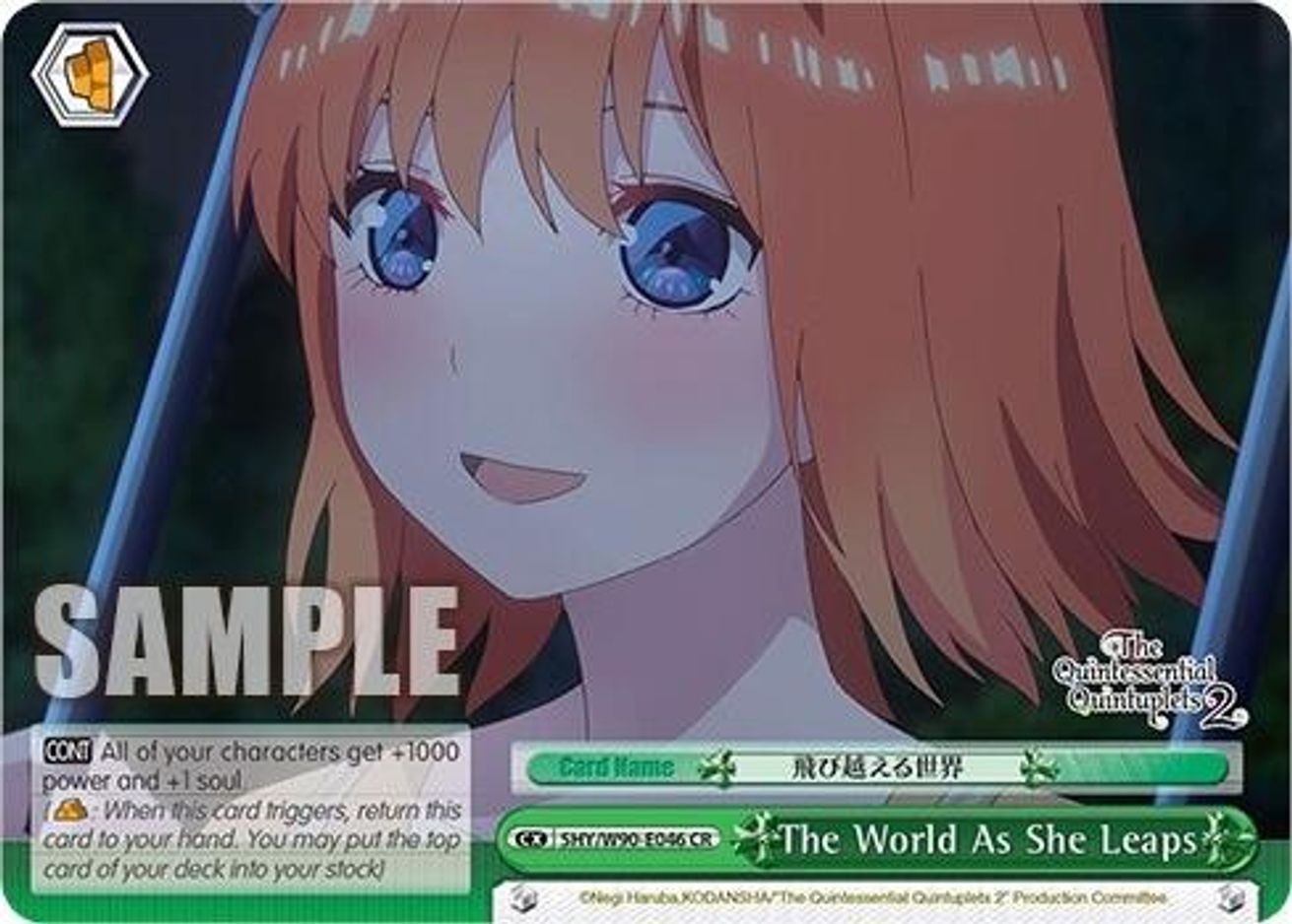 The World As She Leaps - The Quintessential Quintuplets 2 - Weiss Schwarz
