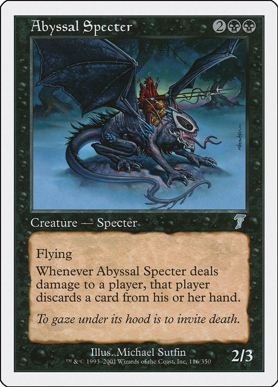 Abyssal Specter - 7th Edition - Magic: The Gathering