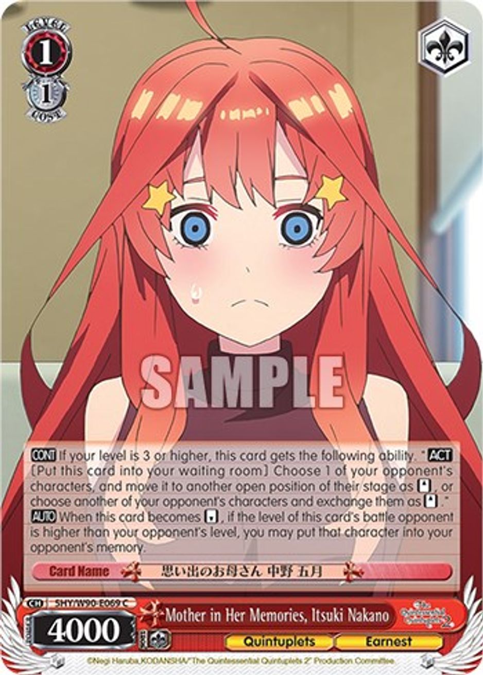 Mother in Her Memories, Itsuki Nakano - The Quintessential Quintuplets ...