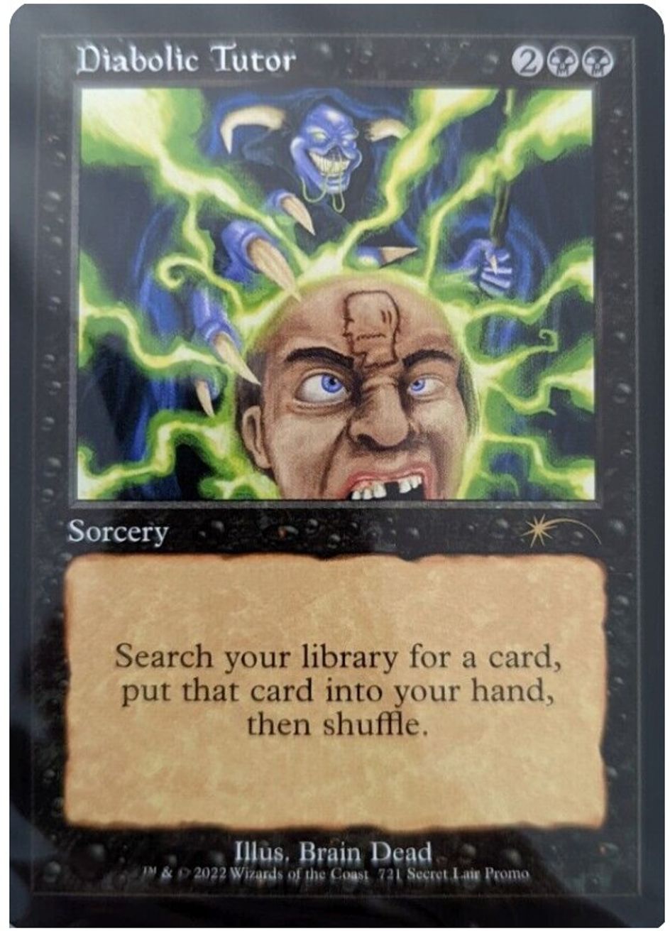Diabolic Tutor (721) - Secret Lair Drop Series - Magic: The Gathering