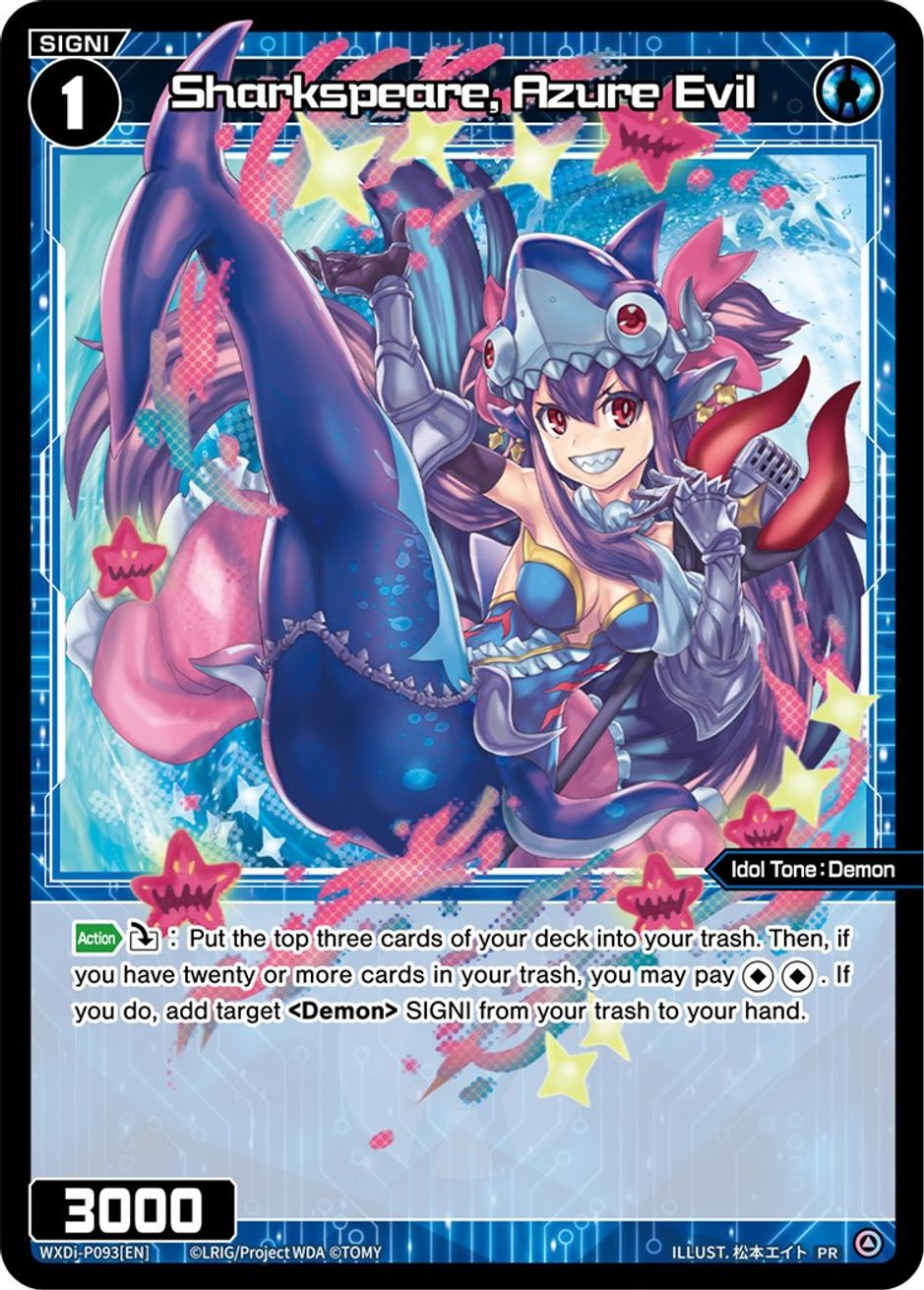 Sharkspeare, Azure Evil (August 2022) - Promo Cards - WIXOSS