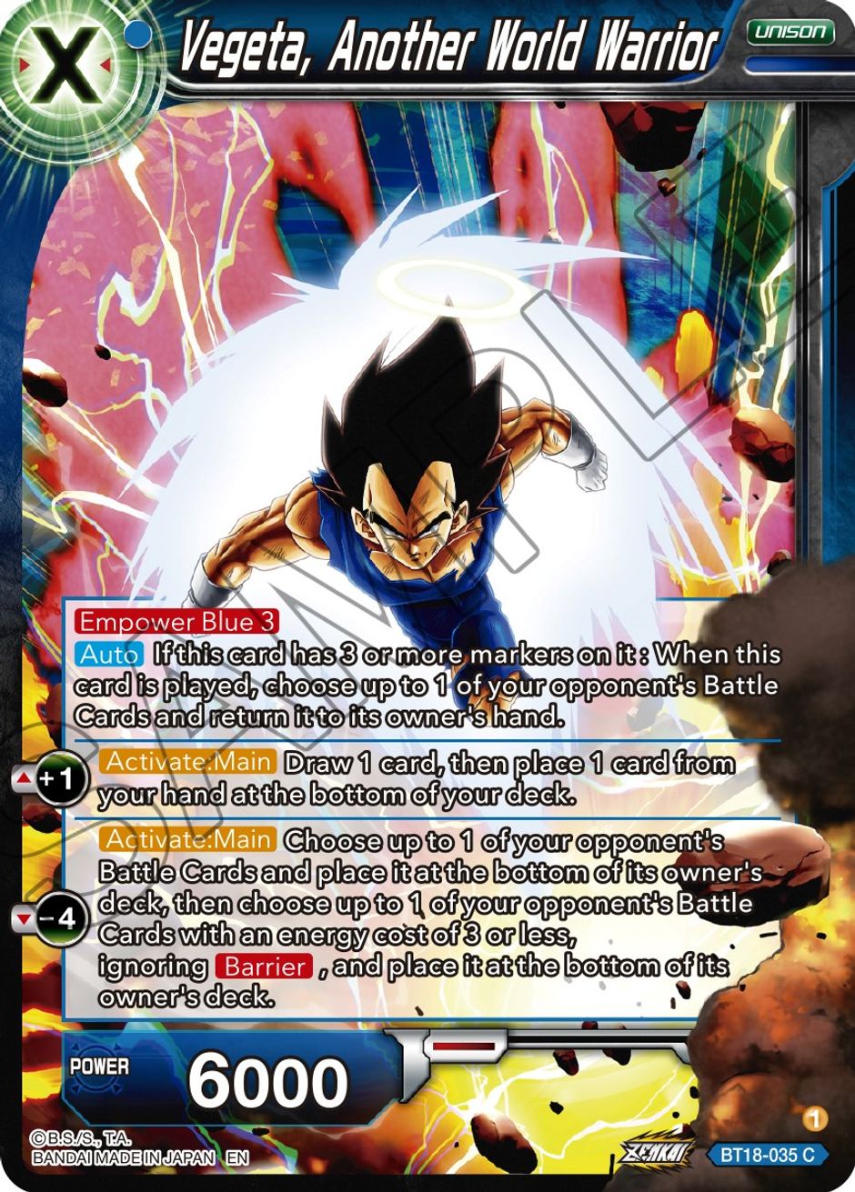 Vegeta, Another World Warrior - Dawn of the Z-Legends - Dragon Ball ...