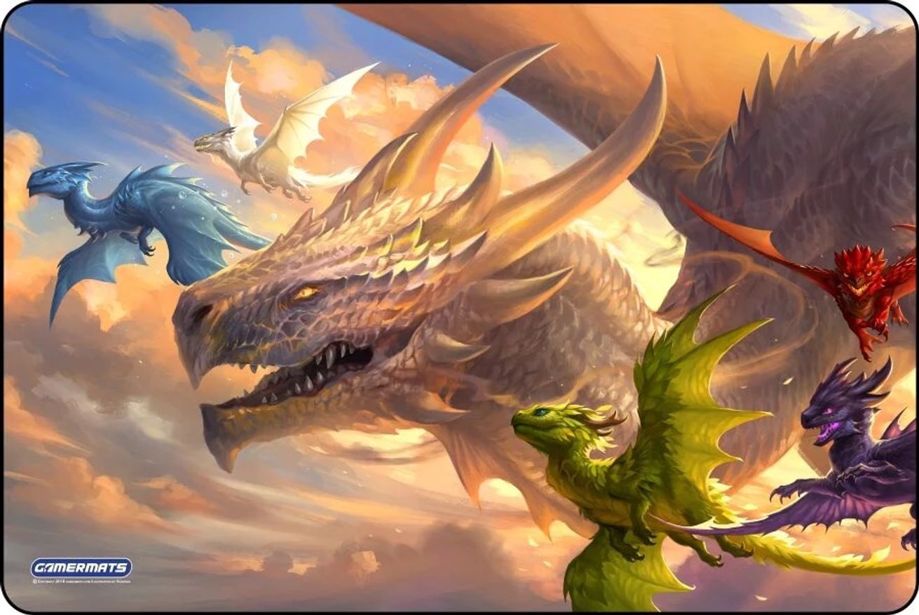 Baby Dragons Flight Lessons - XL Deskmat - GamerMats Playmats - Playmats