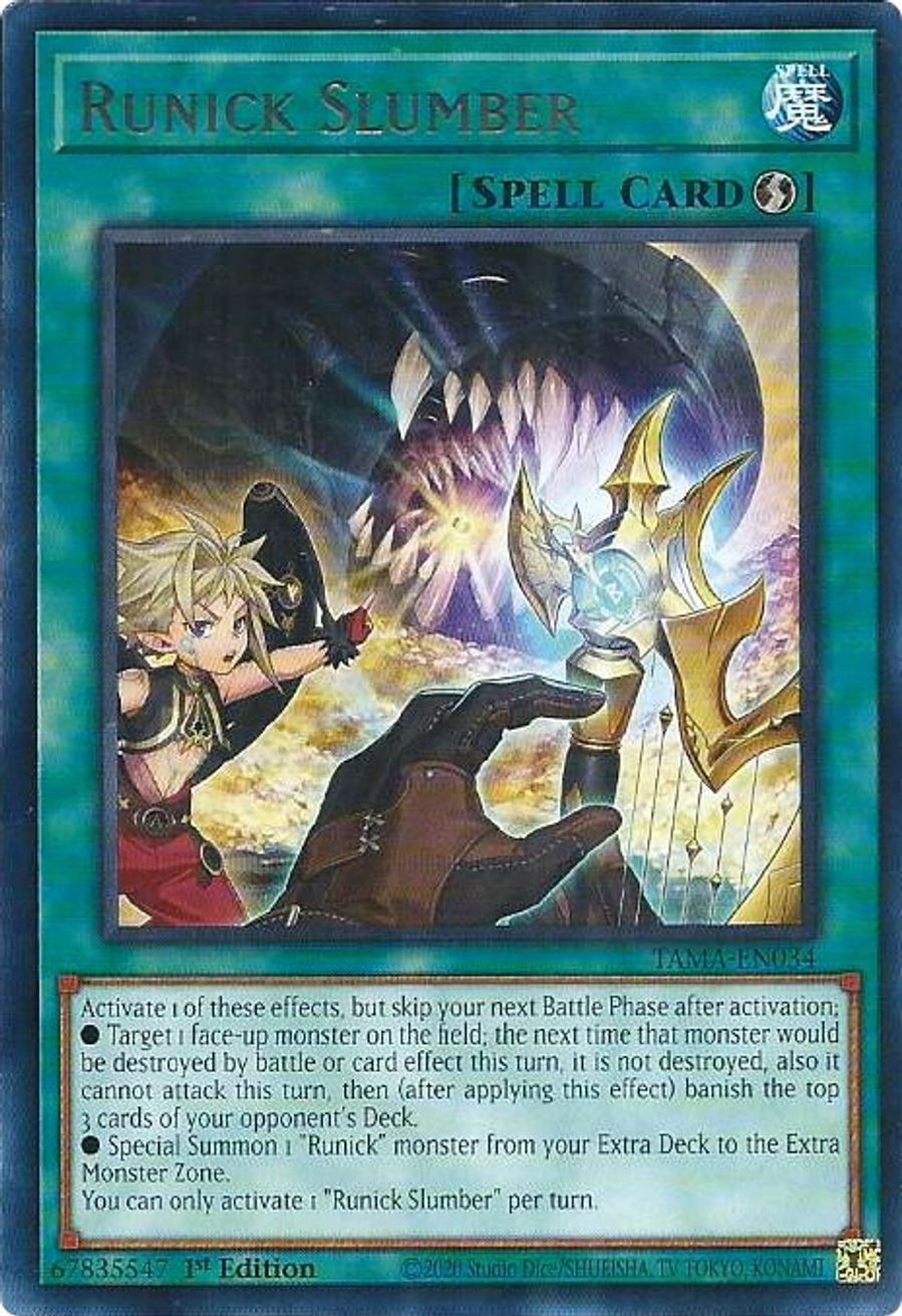 Runick Slumber - Tactical Masters - YuGiOh