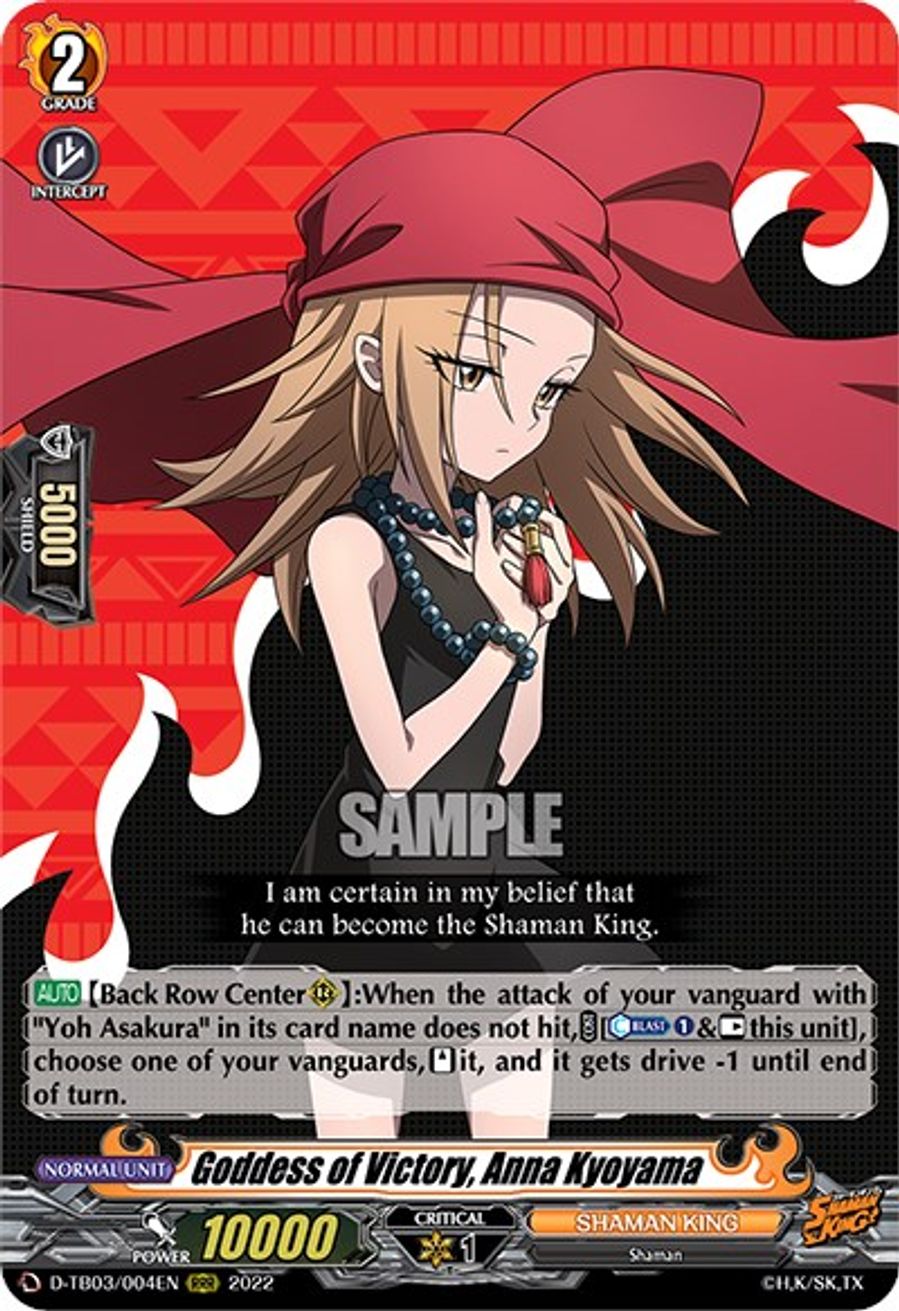 Goddess of Victory, Anna Kyoyama - D-TB03: Shaman King - Cardfight Vanguard