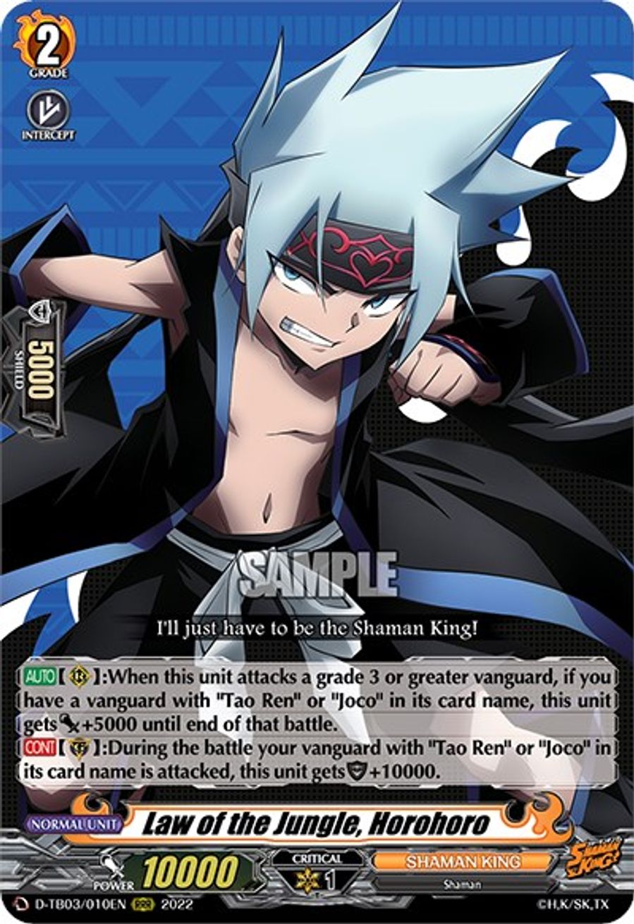 Law of the Jungle, Horohoro - D-TB03: Shaman King - Cardfight Vanguard