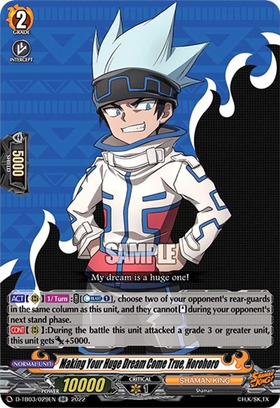 Making Your Huge Dream Come True, Horohoro - D-TB03: Shaman King ...