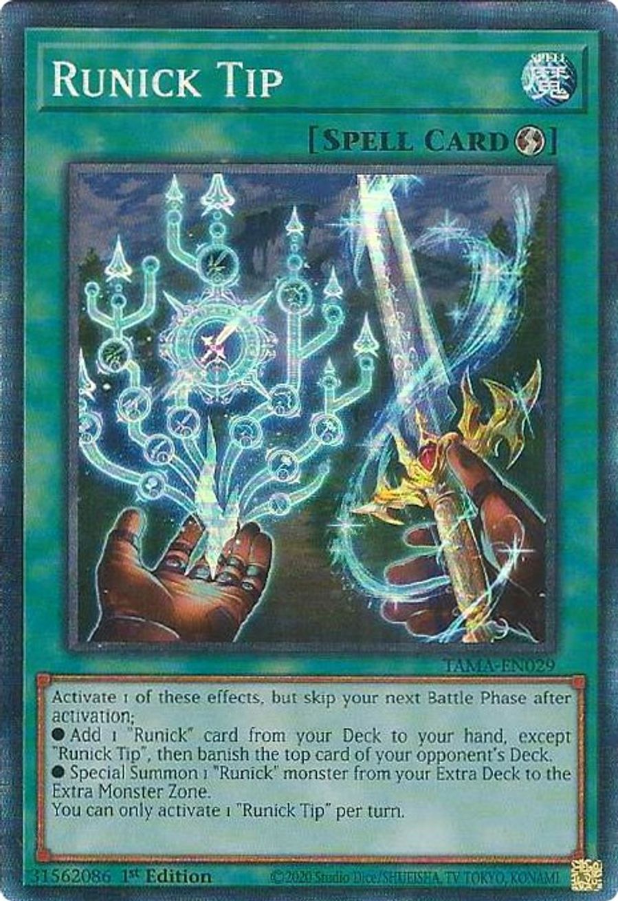 Runick Tip (CR) - Tactical Masters - YuGiOh