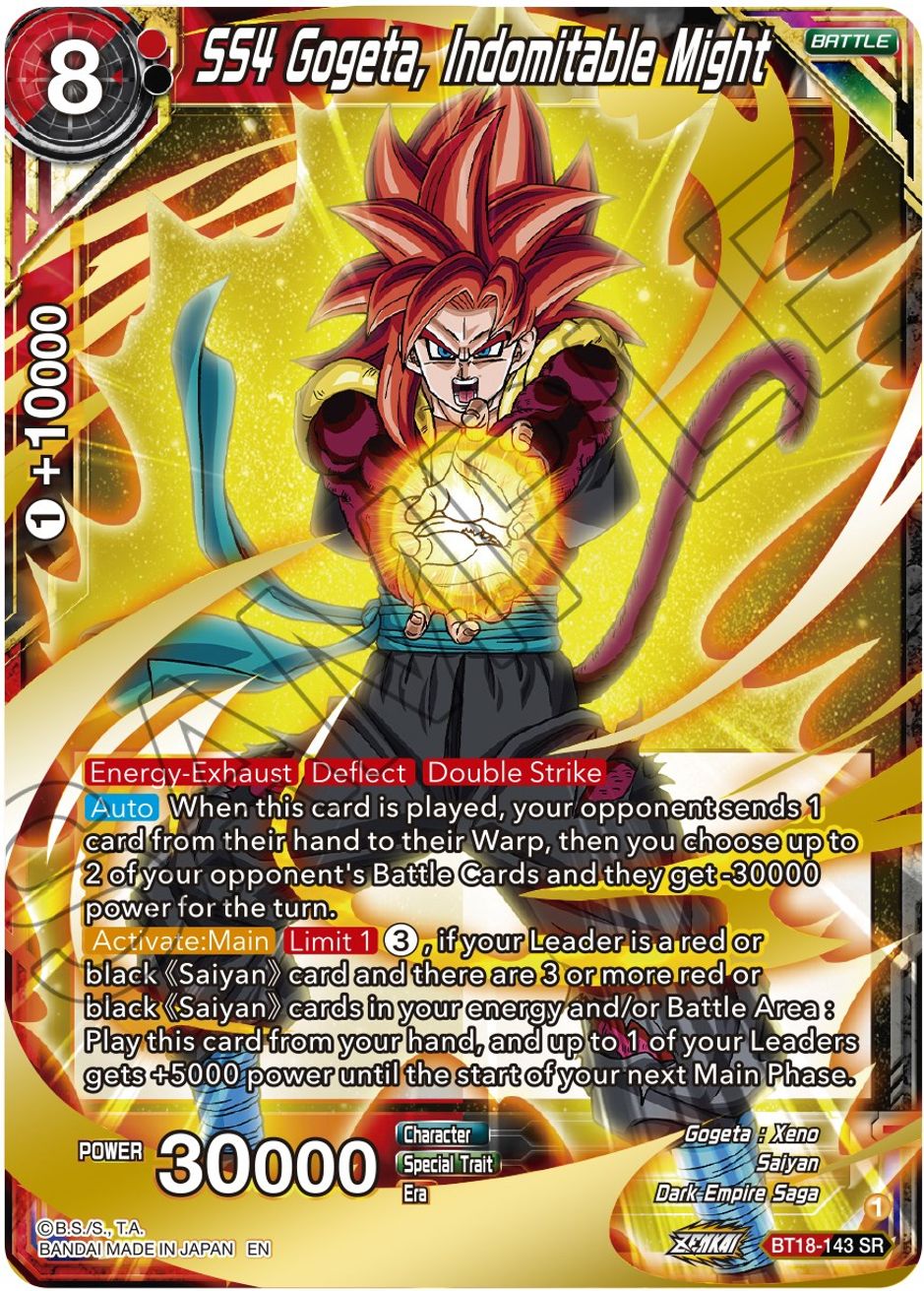 SS4 Gogeta, Indomitable Might - Dawn of the Z-Legends - Dragon Ball Super: Masters