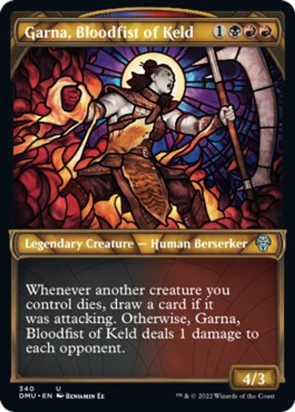 Garna, Bloodfist of Keld (Textured Foil) - Dominaria United - Magic ...