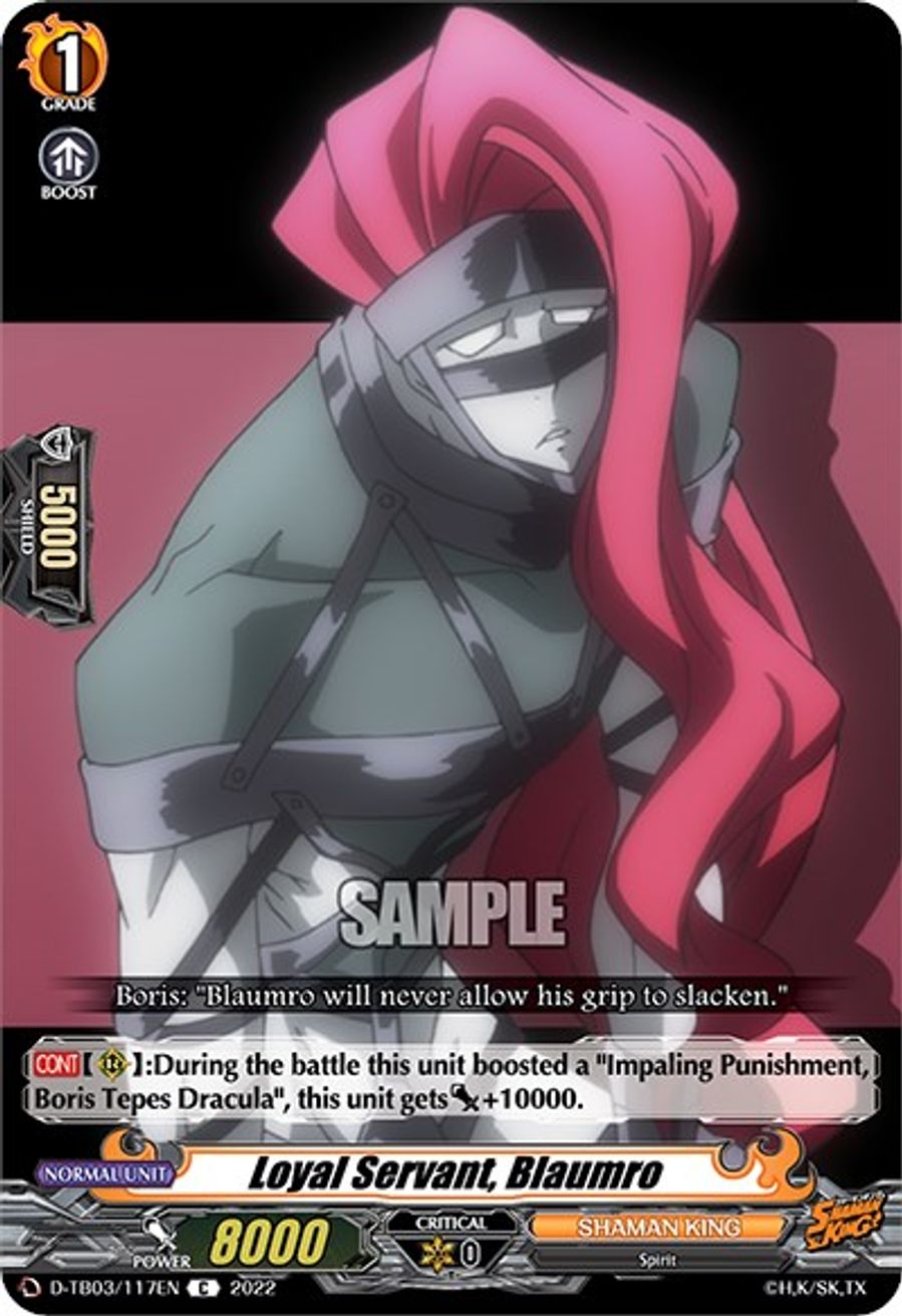 Loyal Servant, Blaumro - D-TB03: Shaman King - Cardfight Vanguard