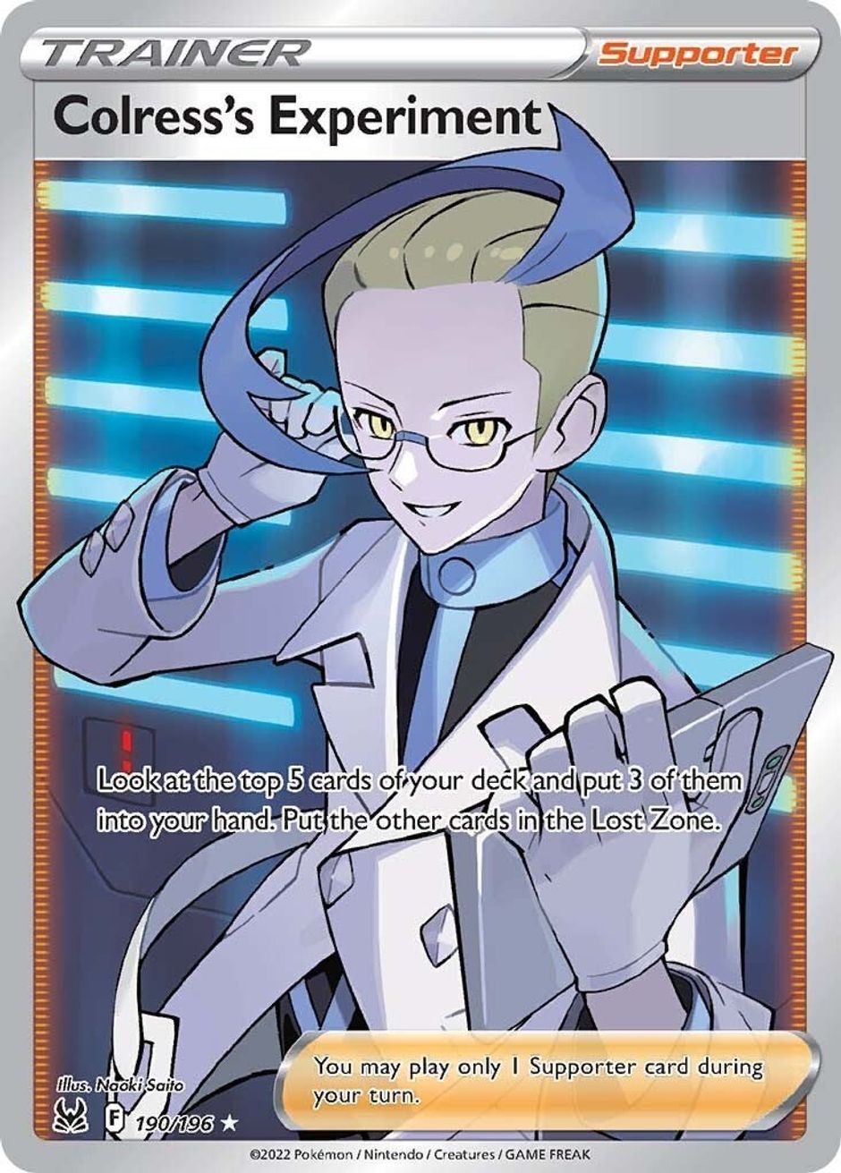 Colress's Experiment (Full Art) - SWSH11: Lost Origin - Pokemon