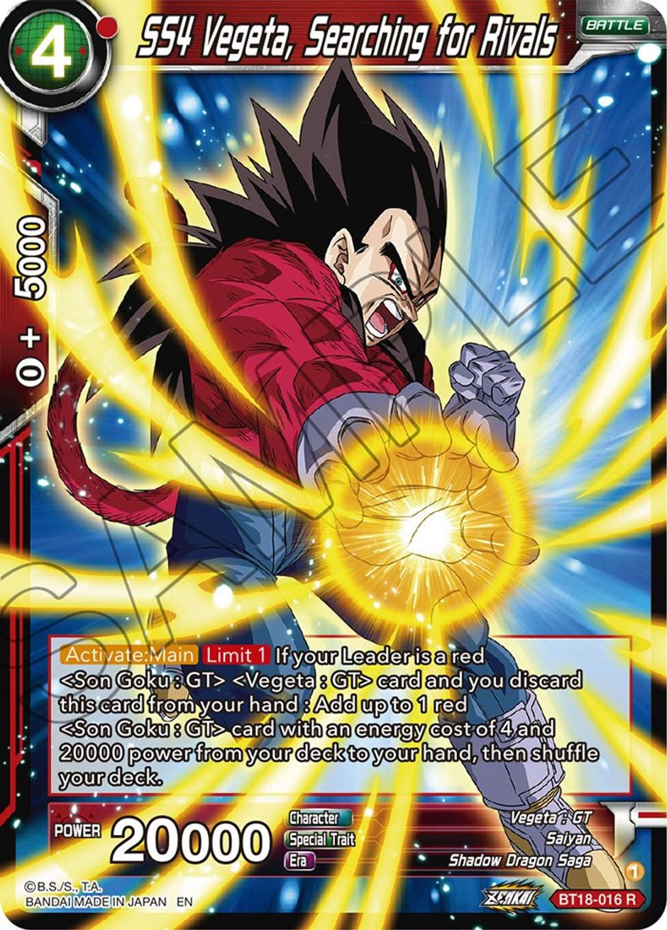 SS4 Vegeta, Searching for Rivals - Dawn of the Z-Legends - Dragon Ball ...