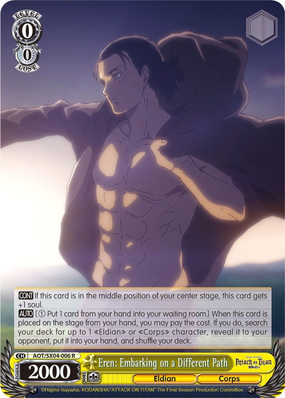 Eren: Embarking on a Different Path - Attack On Titan: Final Season ...