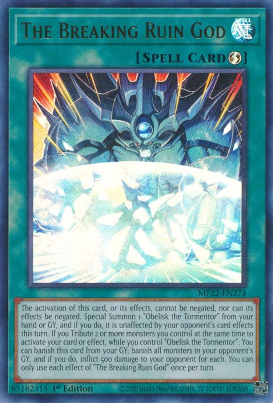 The Breaking Ruin God - 2022 Tin of the Pharaoh's Gods - YuGiOh